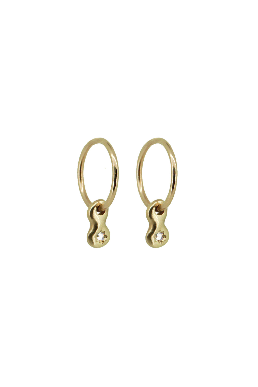 Lab Grown Reservoir Hoops Solid Gold – Artefact
