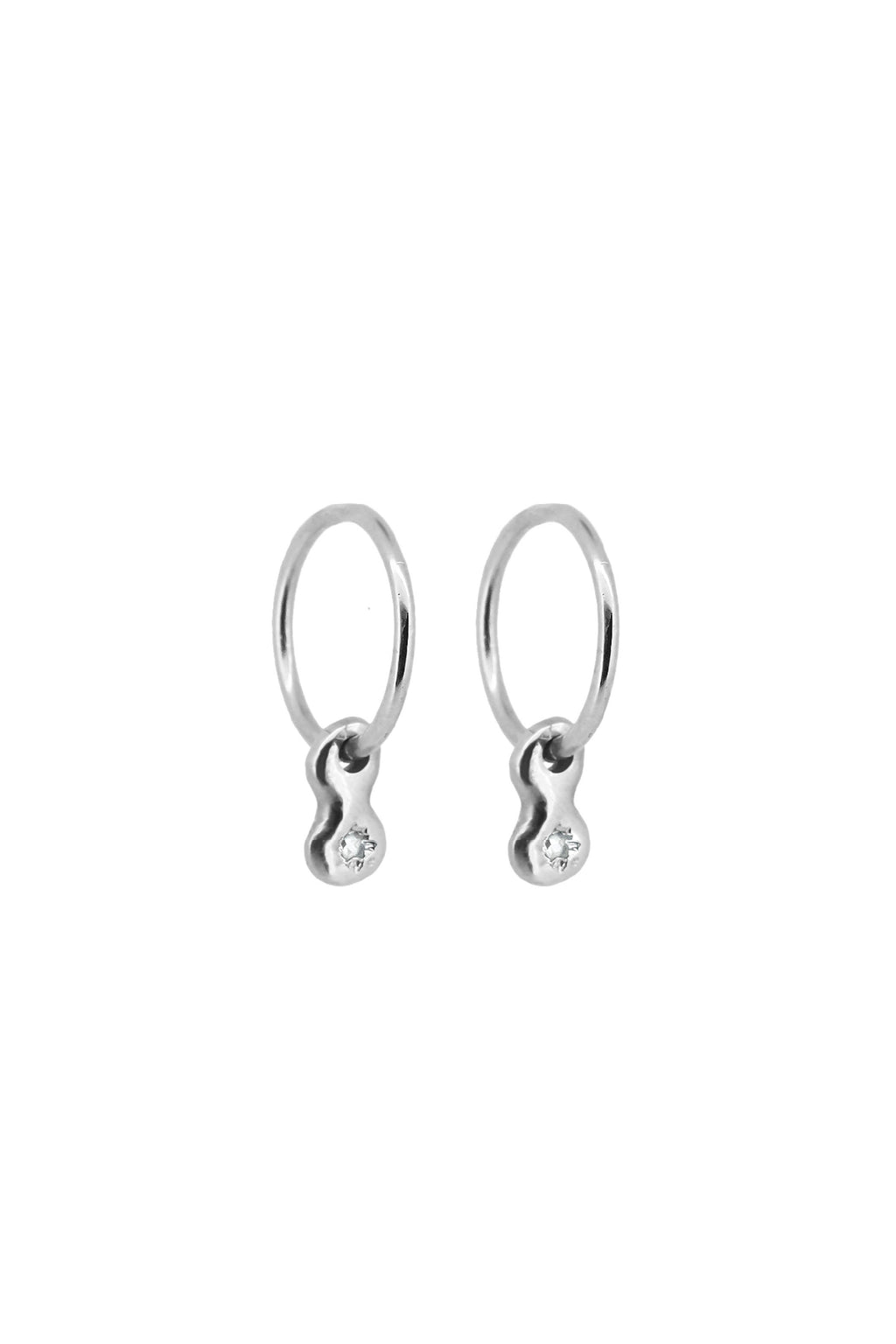 Lab Grown Reservoir Hoops Silver – Artefact
